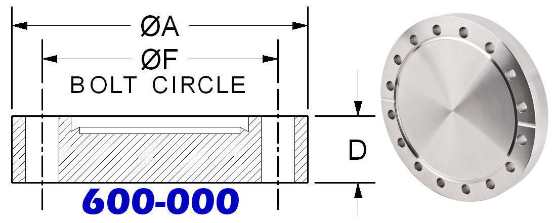 6.00" OD Conflat BLANK (600-000)
