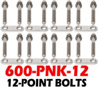 12-Point Bolt Kit Plate-Nuts & Washers Fits: 6.00" OD Conflat Clearance ...