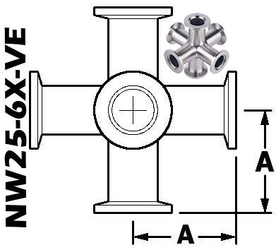 6-WAY Cross, NW25 (NW25-6X-VE)