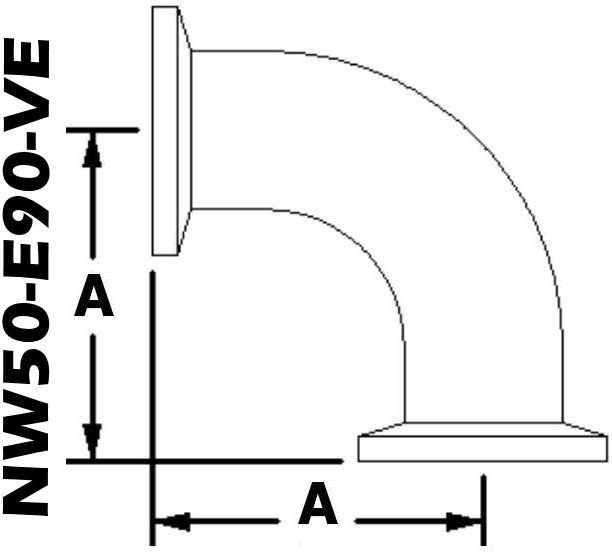 90 Degree Elbow, NW50 (NW50-E90-VE)
