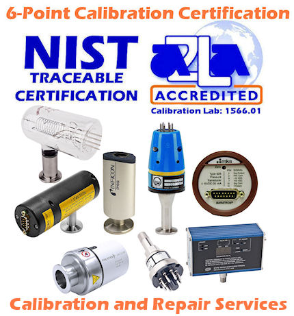 Vacuum Gauges Calibration & Repair Services