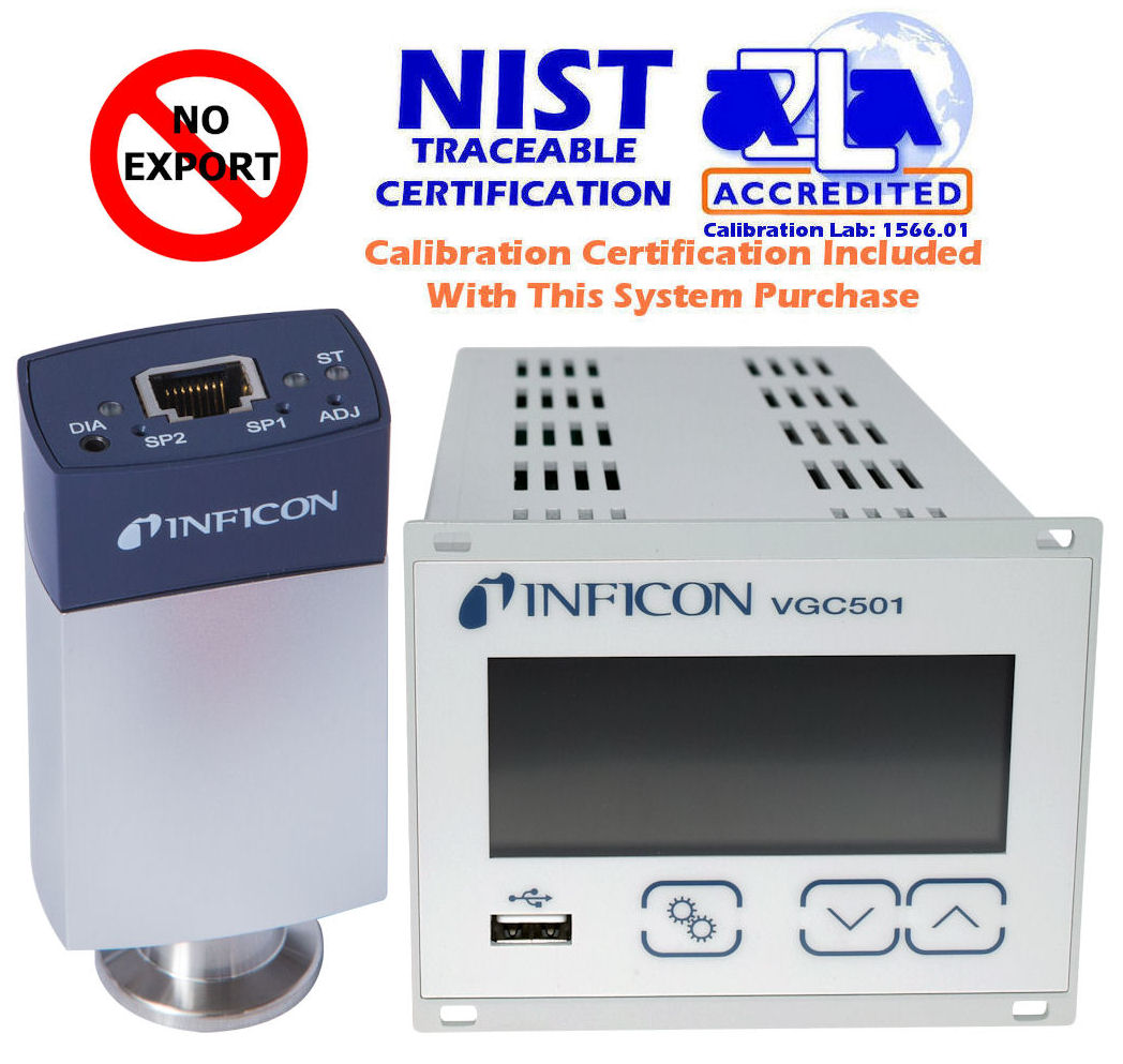 CDG & Pirani Combo Gauge System VGC501-PCG550-S-NW16