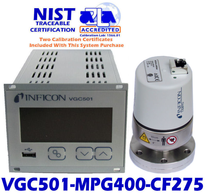 Cold Cathode & Pirani Combo Gauge System VGC501-MPG400-CF275