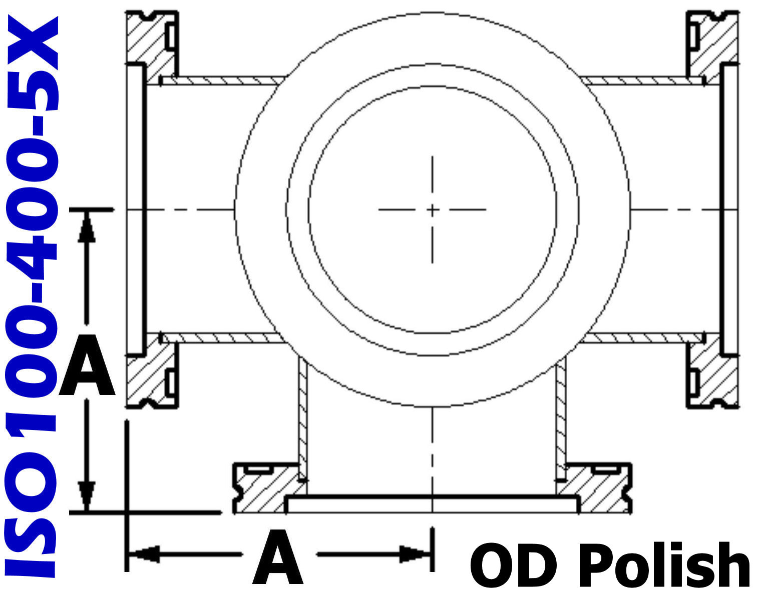 ISO100 Cross, 5-Way (ISO100-400-5X)