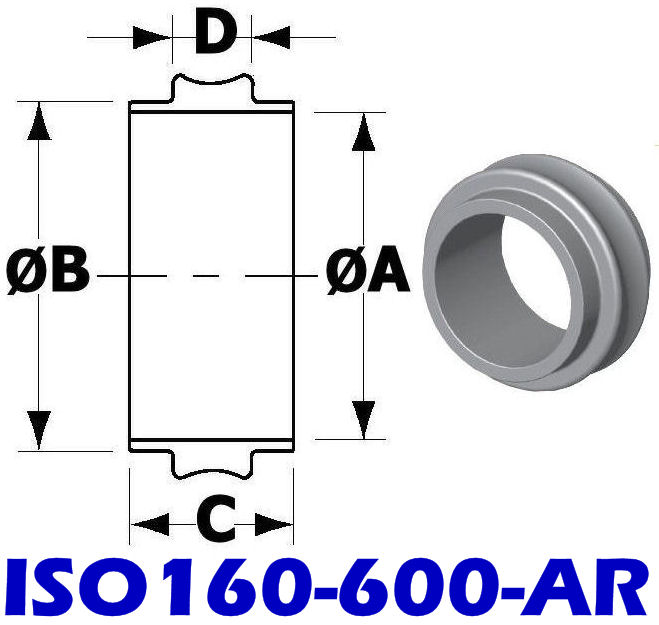 ISO160 Centering Ring (Aluminum) Without O-Ring ISO160-600-AR