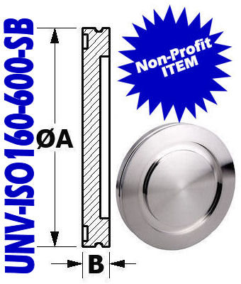 ISO160 Stainless Blank (UNV-ISO160-600-SB)