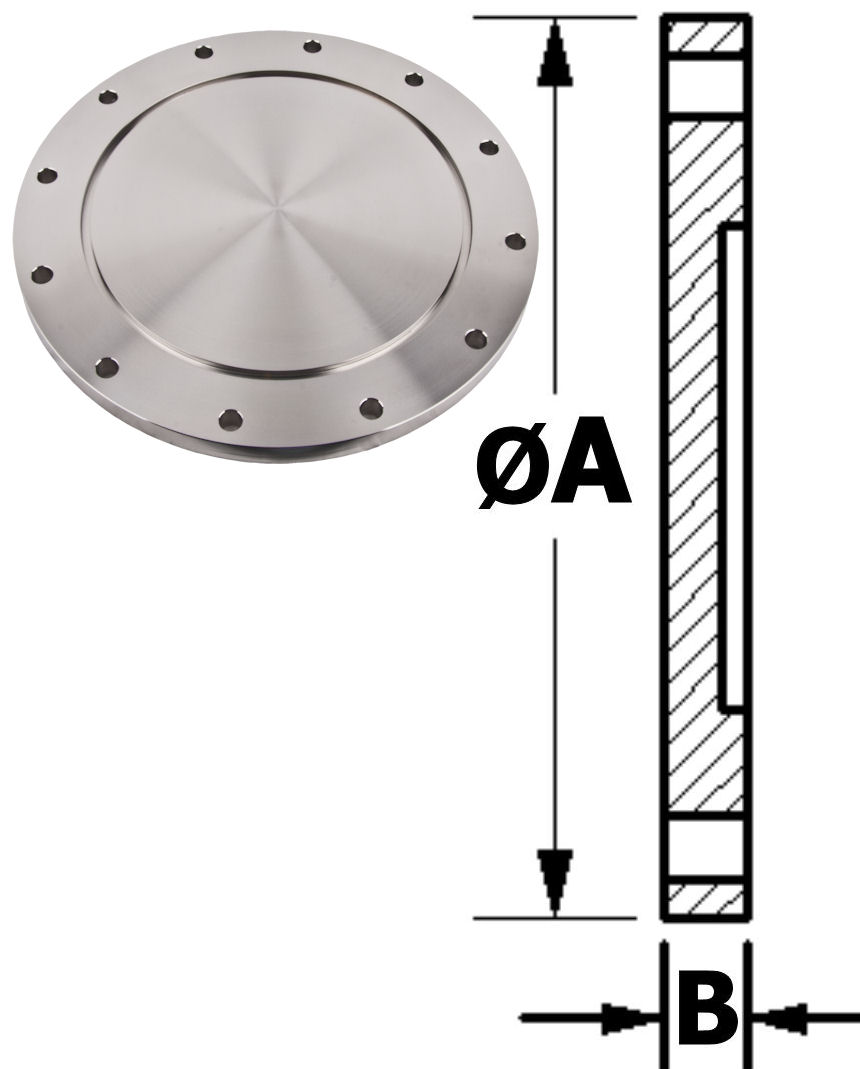 ISO250 (Bolted Style) Stainless Blank ISO-B250-1000-SB-OS