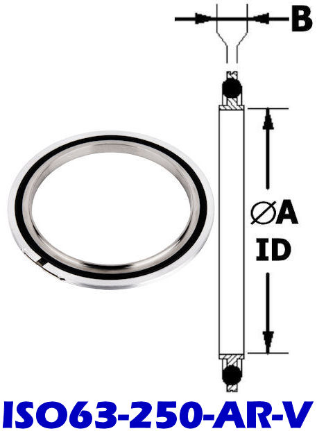 ISO63 Centering Ring (ISO63-250-AR-V)