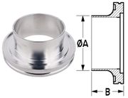 ISO63 Stub Weld Flange, Aluminum (ISO63-250-AS-OS)