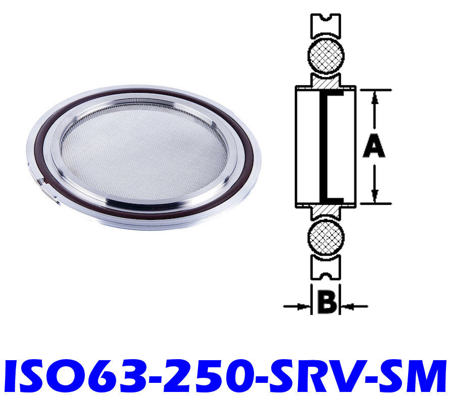 ISO63 Viton Mesh Screen Centering Ring (ISO63-250-SRV-SM)