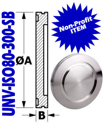 ISO80 Stainless Blank (UNV-ISO80-300-SB)