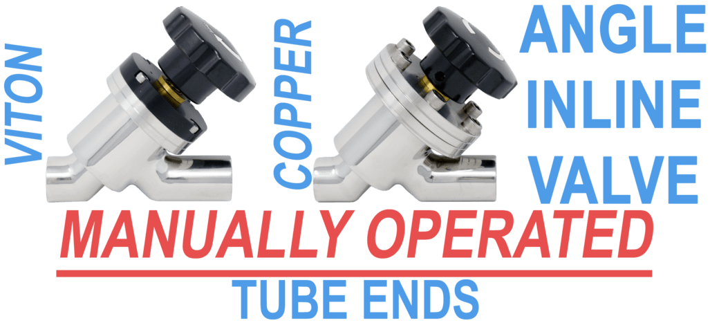 Manual Angle Inline Valves Tube End Ports