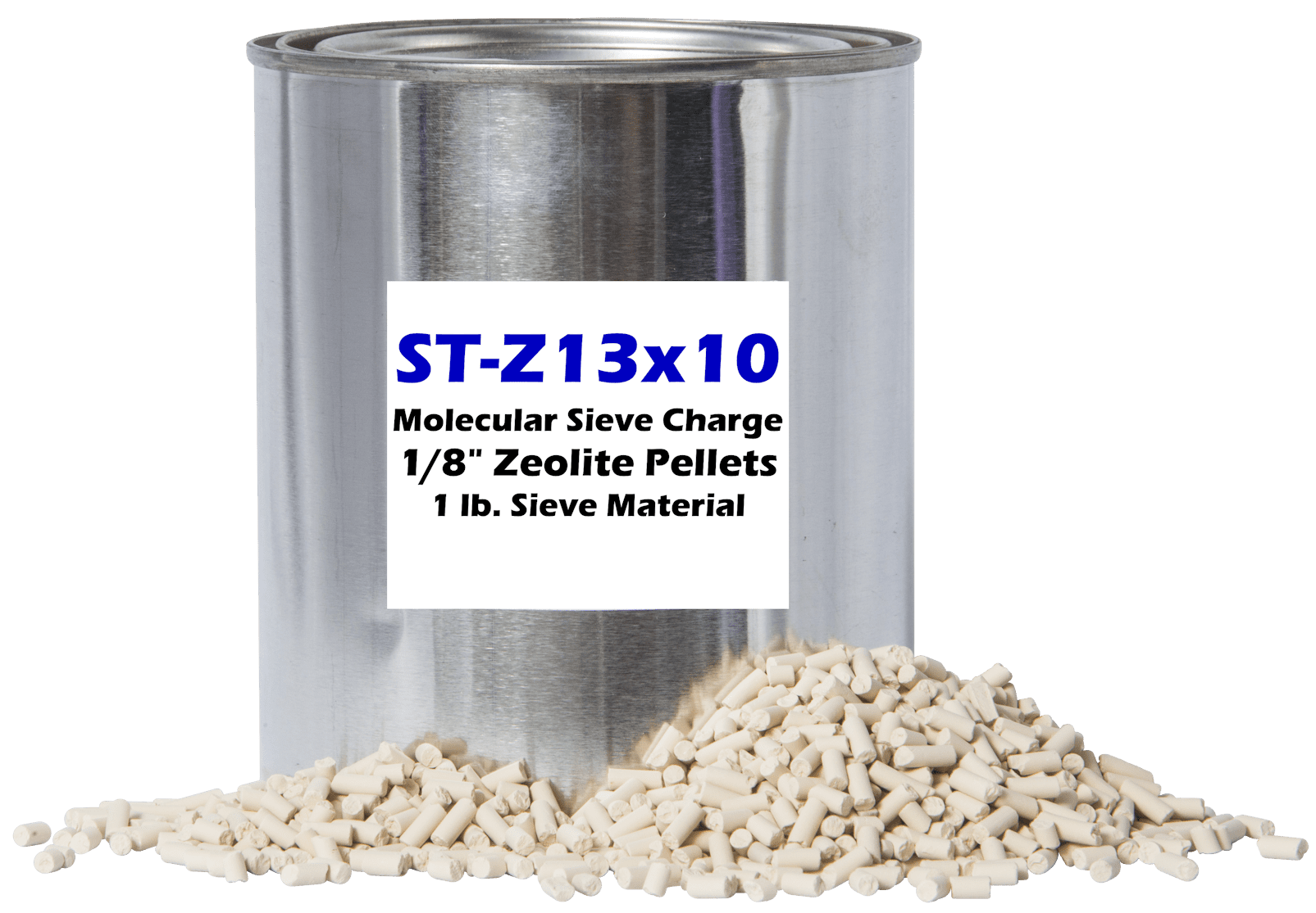 Molecular Sieve Trap 1/8" Zeolite Pellets 1 Pound Jar ST-Z13x10