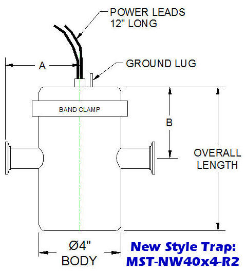 Molecular Sieve Trap NW40 (MST-NW40x4-R2)