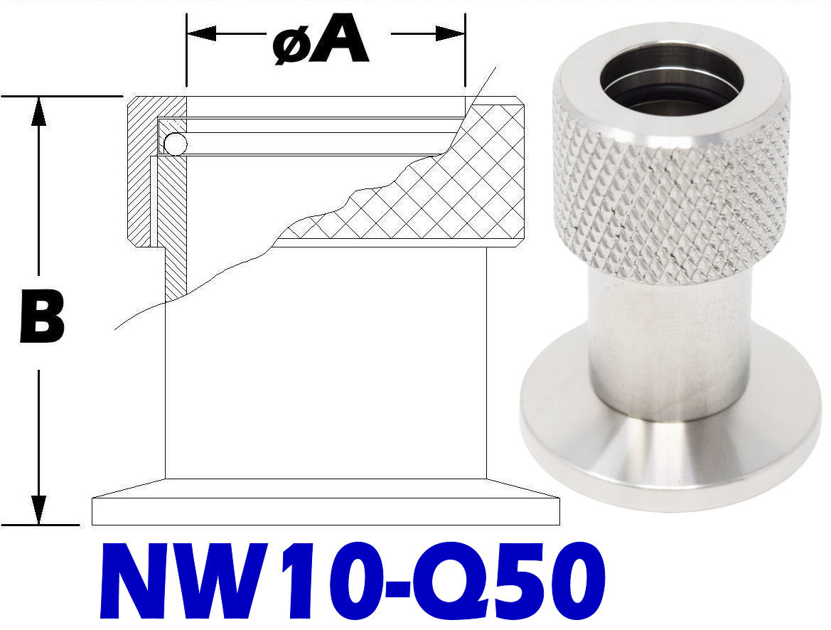 NW10 Quick Coupling To 1/2" OD Tube Size (NW10-Q50)