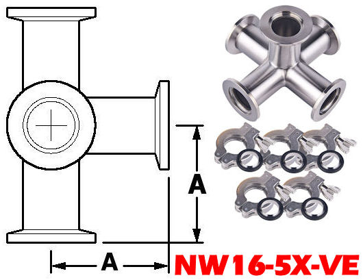 5-WAY Cross, NW16 (NW16-5X-VE)