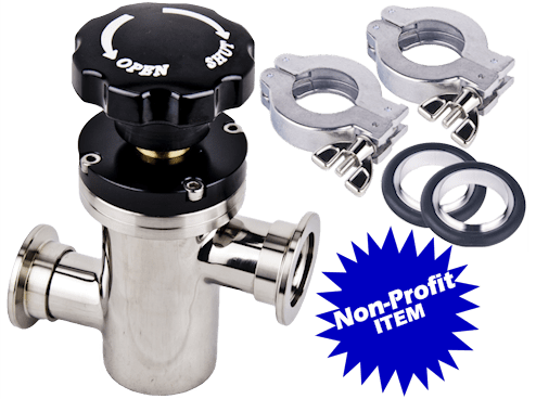 NW16 Manual Inline Vacuum Valve (UNV-MIV-NW16-OTDS)