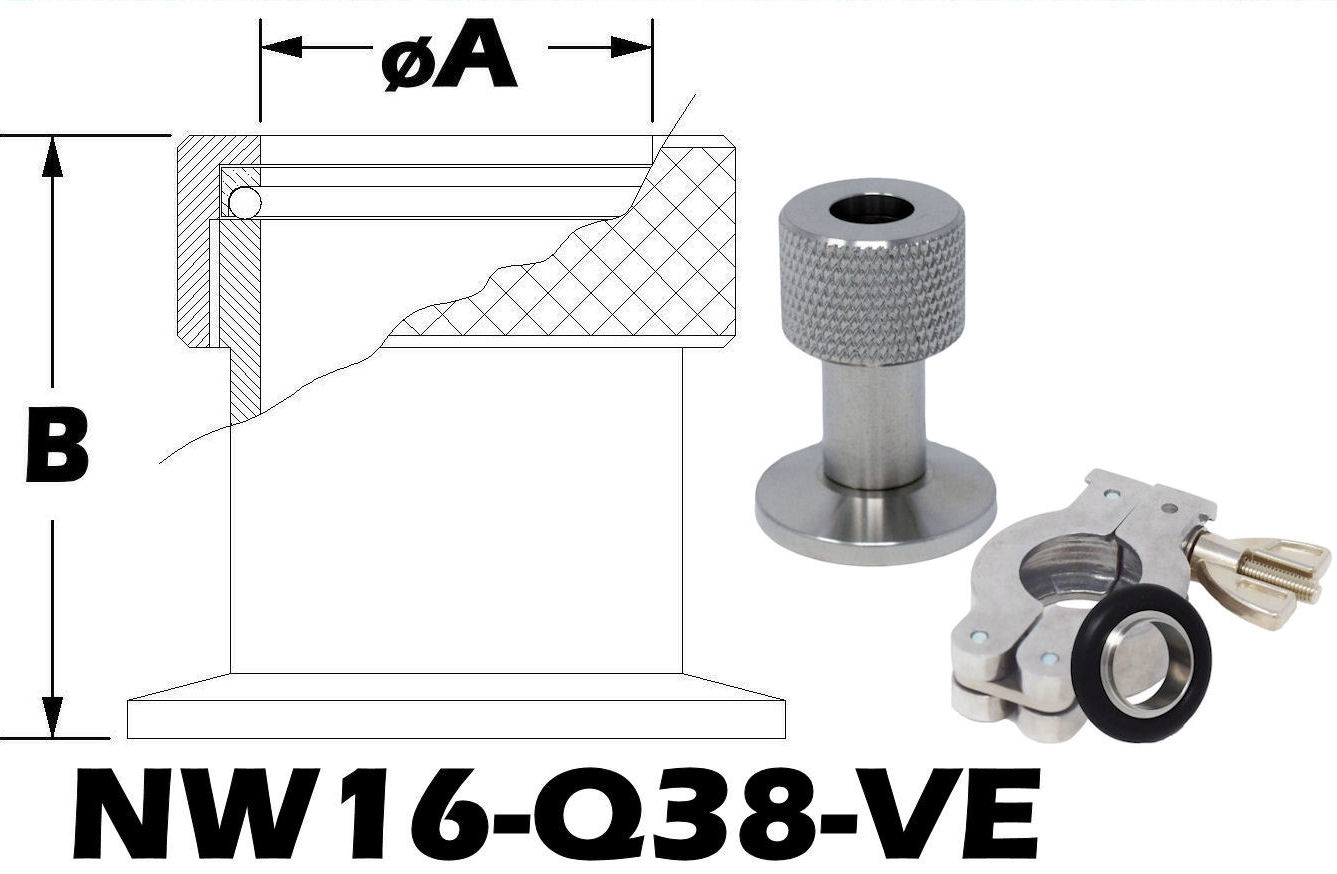 NW16 Quick Coupling To 3/8" OD Tube Size (NW16-Q38-VE)