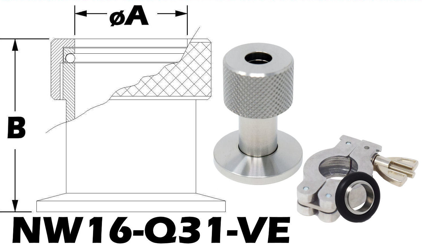 NW16 Quick Coupling To 5/16" OD Tube Size (NW16-Q31-VE)