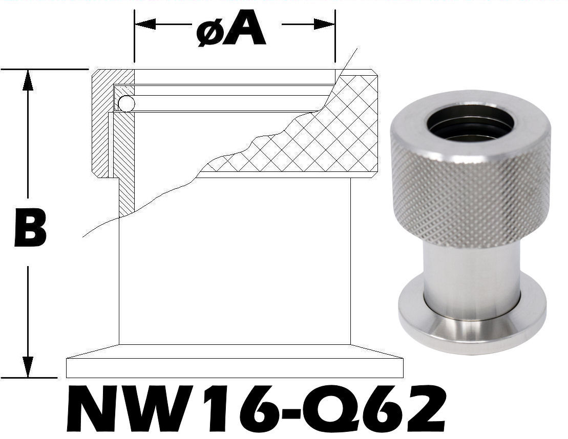 NW16 Quick Coupling To 5/8" OD Tube Size (NW16-Q62)