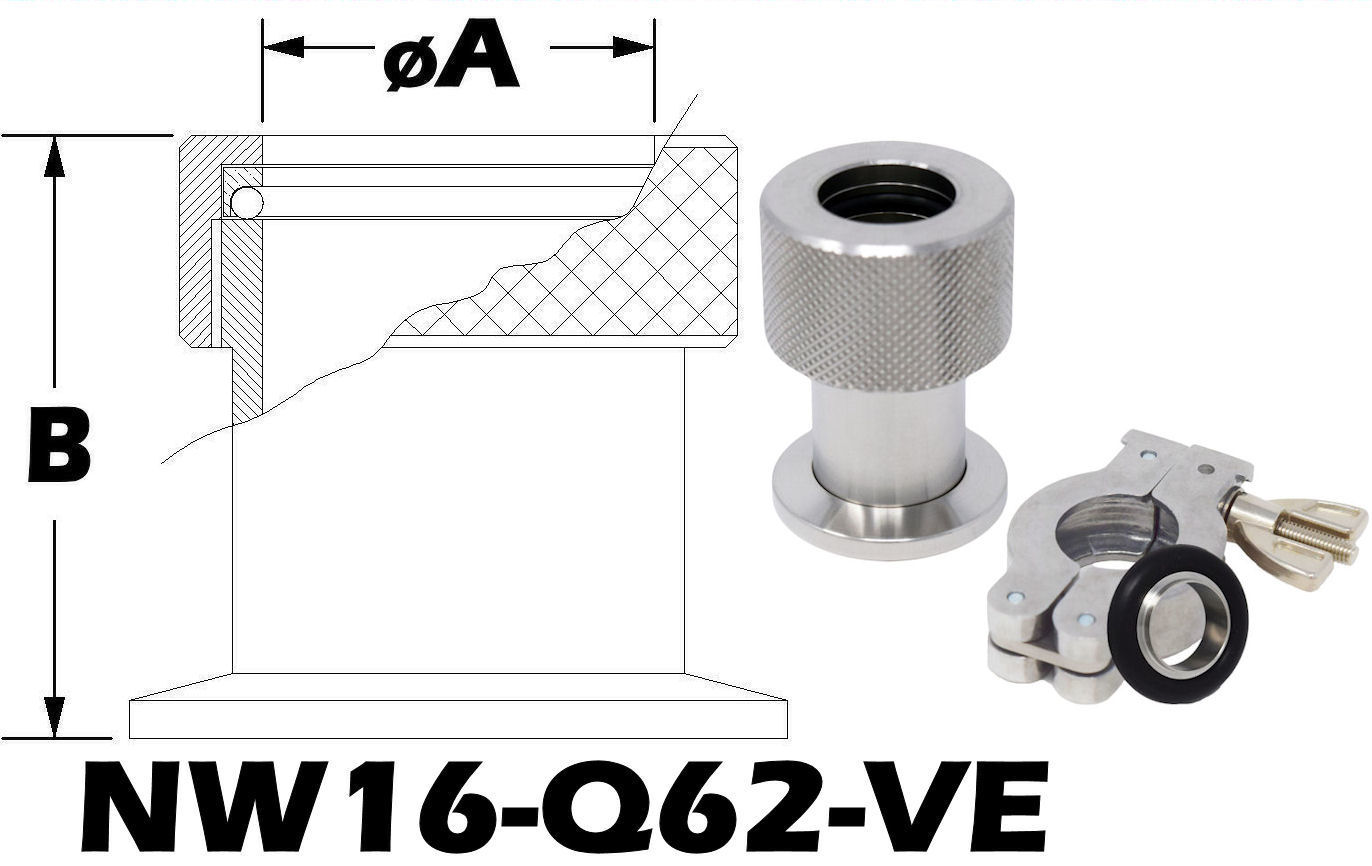NW16 Quick Coupling to 5/8" OD Tube Size (NW16-Q62-VE)