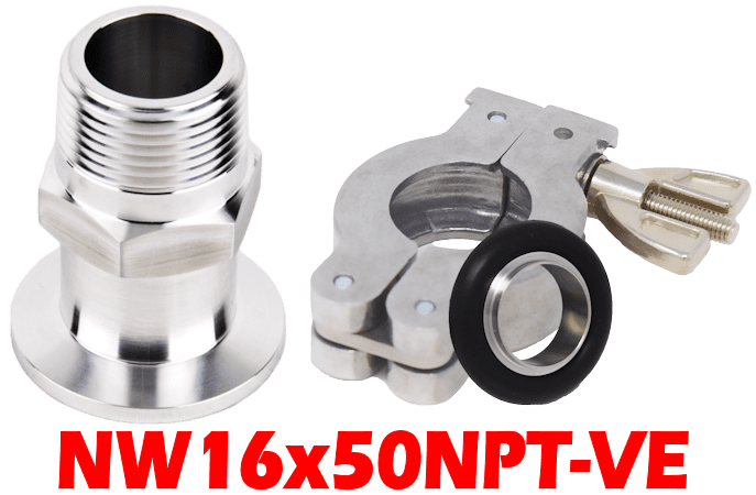 NW16 to 1/2" Male NPT (NW16x50NPT-VE)