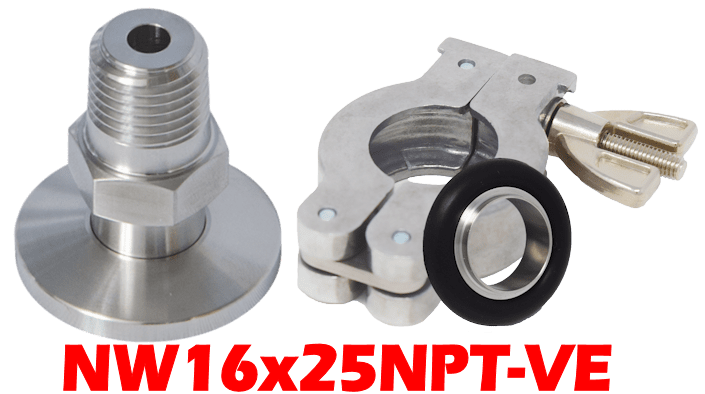NW16 to 1/4" Male NPT (NW16x25NPT-VE)