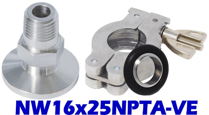 NW16 to 1/4" Male NPT (NW16x25NPTA-VE)