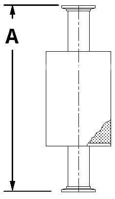 NW25 Coaxial (Sealed) Foreline Trap CFTS-NW25x4-NS-VE