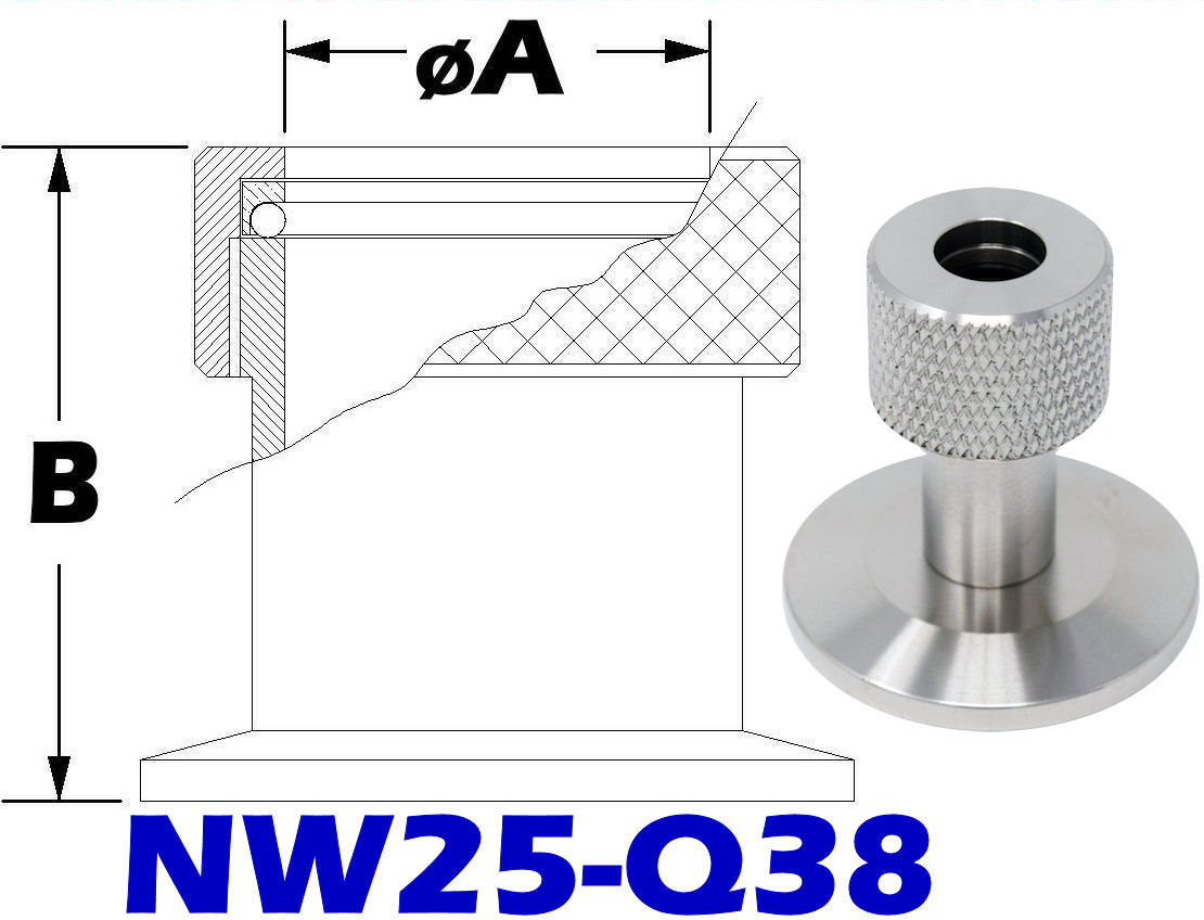 NW25 Quick Coupling To 3/8" Tube Size (NW25-Q38-OS)