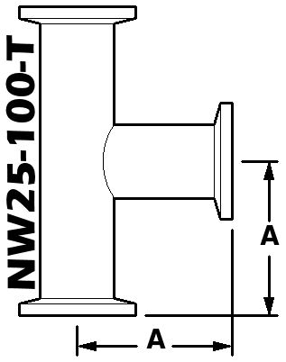 NW25 Tee, Stainless (NW25-100-T)