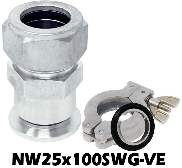 NW25 to 1.00" Swagelok (NW25x100SWG-VE)