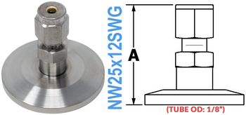 NW25 to 1/8" Swagelok (NW25x12SWG)