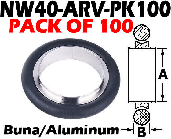 NW40 Centering Ring (NW40-ARV-PK100)