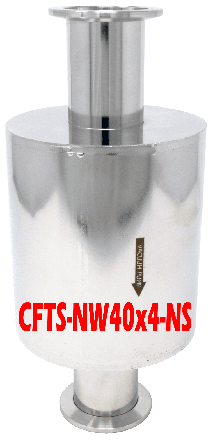 NW40 Coaxial (Sealed) Foreline Trap CFTS-NW40x4-NS