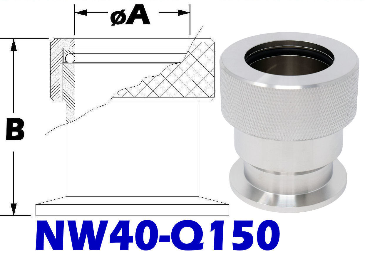 NW40 Quick Coupling To 1-1/2" Tube Size (NW40-Q150)