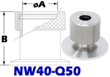NW40 Quick Coupling To 1/2" Tube Size (NW40-Q50)