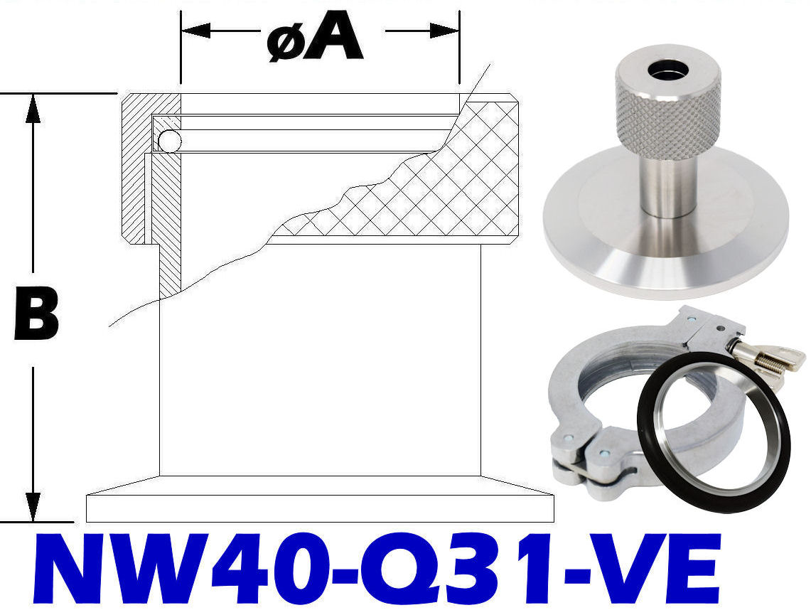 NW40 Quick Coupling To 5/16" Tube Size (NW40-Q31-VE)