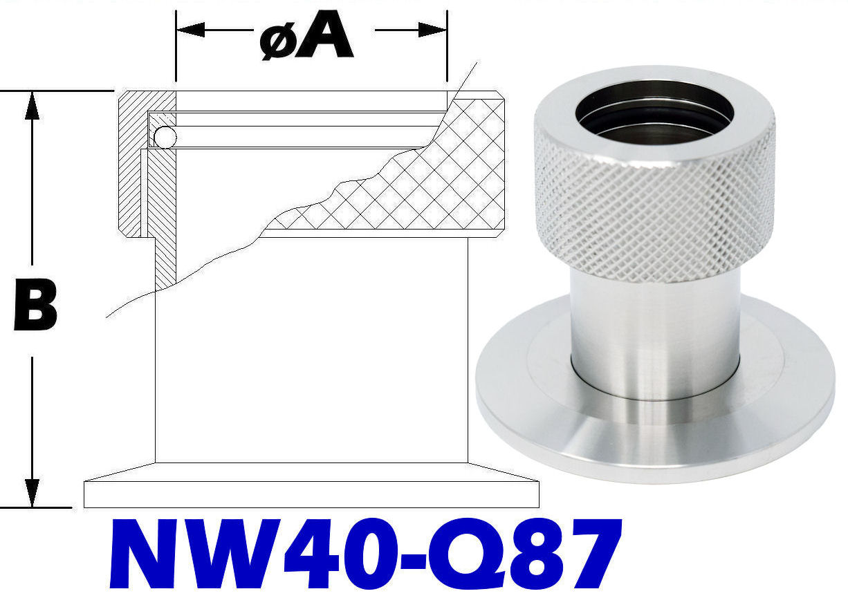 NW40 Quick Coupling To 7/8" Tube Size (NW40-Q87)
