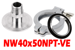 NW40 to 1/2" NPT, Male (NW40x50NPT-VE)