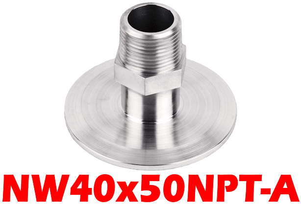 NW40 to 1/2" Male NPT (NW40x50NPT-A)