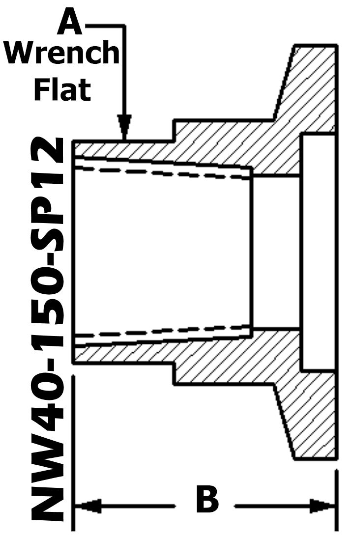 NW40 To 1/8" NPT (Female) NW40-150-SP12