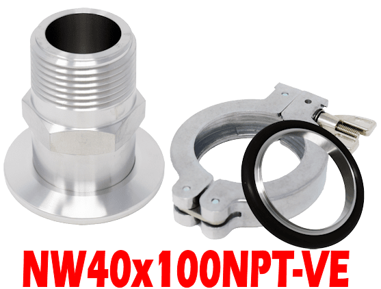 NW40 to 1" NPT, Male (NW40x100NPT-VE)