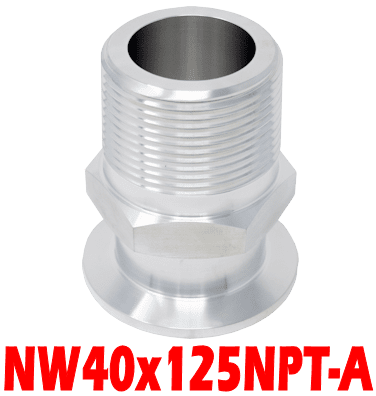 NW40 to 1.25" Male NPT (NW40x125NPT-A)