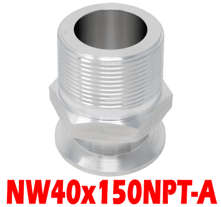 NW40 to 1.50" Male NPT (NW40x150NPT-A)