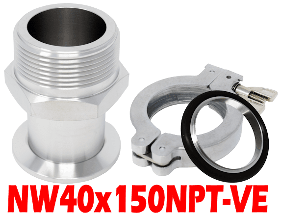 NW40 to 1.50" NPT Male (NW40x150NPT-VE)