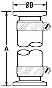 NW40 to 12" PVC Tubing (NW40-PVC12)