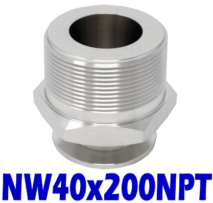 NW40 to 2" NPT, Male (NW40x200NPT)