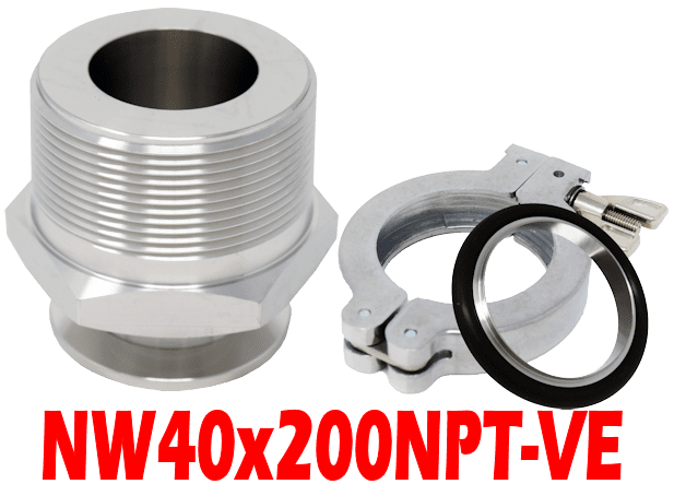 NW40 to 2" NPT, Male (NW40x200NPT-VE)