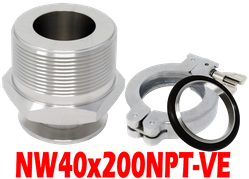NW40 to 2" NPT, Male (NW40x200NPT-VE)